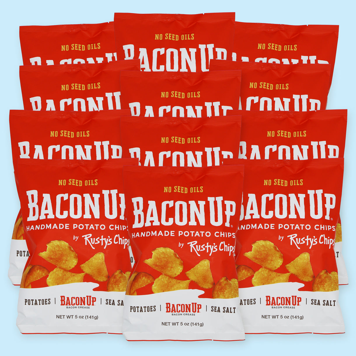 Bacon Up Handmade Potato Chips by Rusty's Chips