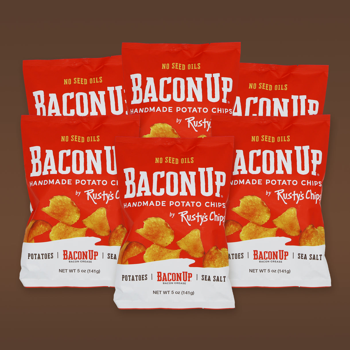 Bacon Up Handmade Potato Chips by Rusty's Chips