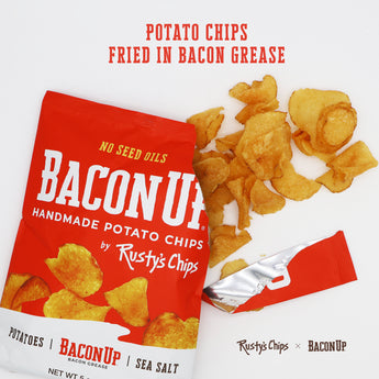 Bacon Up Handmade Potato Chips by Rusty's Chips